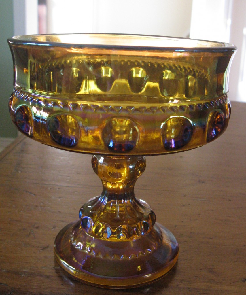 » Indiana Glass Compote – Pattern number 77 – King’s Crown, Thumbprint ...